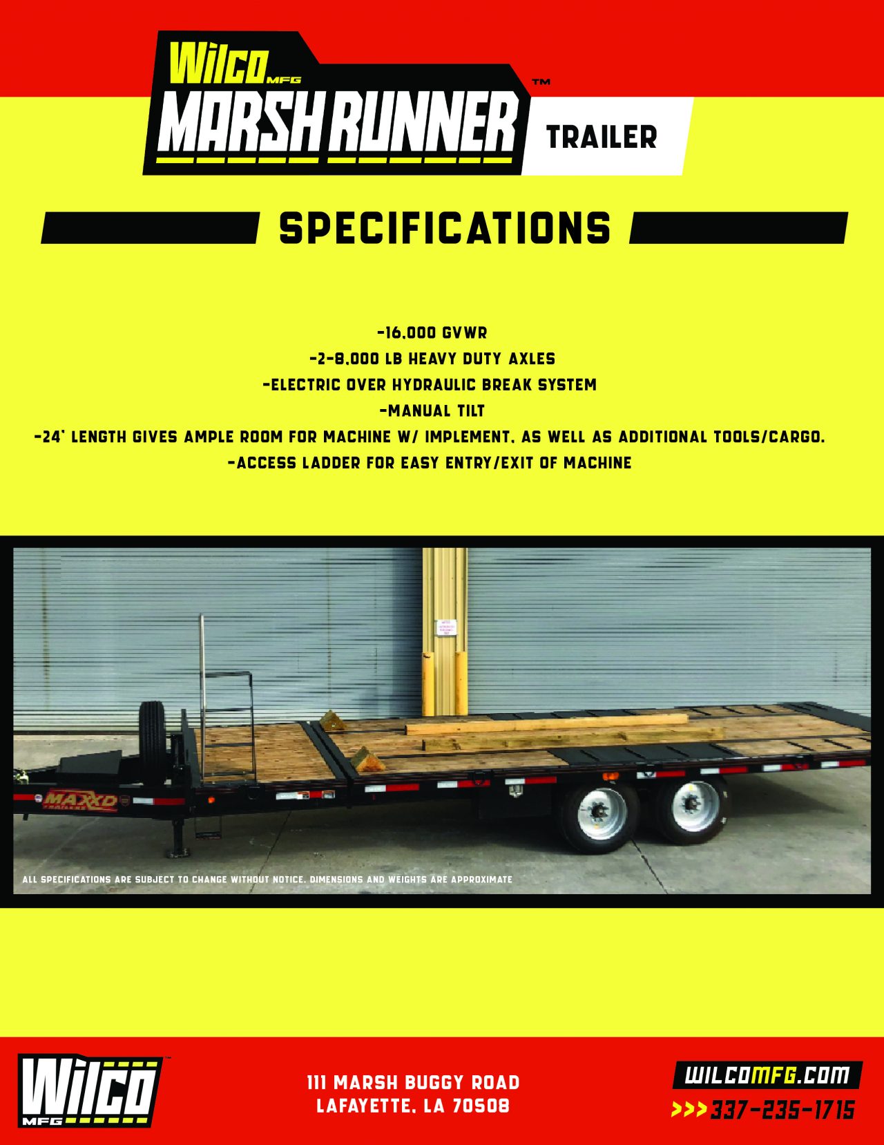 Marsh Runner Louisiana | Wilco Manufacturing, LLC