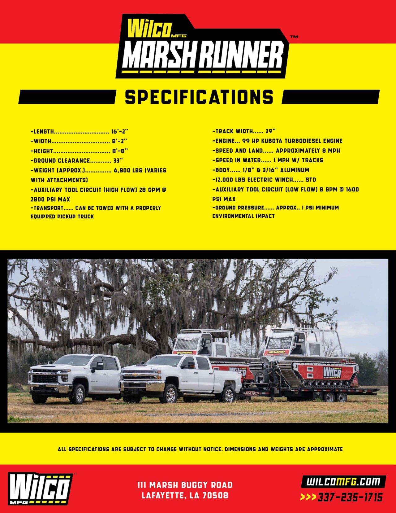 Buy Marsh Runner Equipment | Wilco MFG