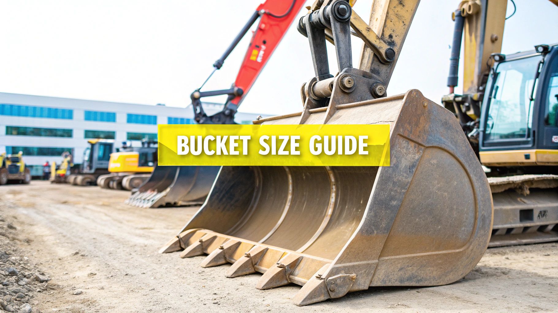 A Guide to Excavator Bucket Sizes and Capacities