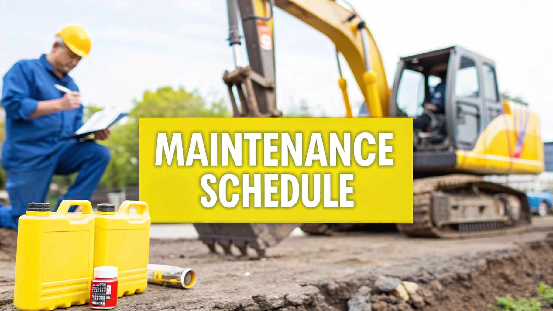 A Guide to Heavy Equipment Maintenance Schedules